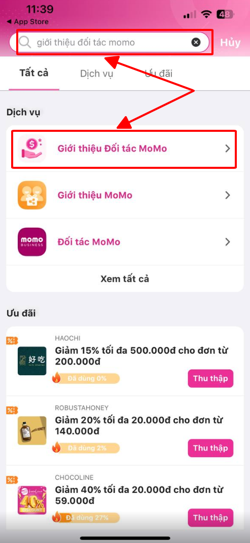 II. Tạo tài khoản MoMo business trên Mini app – Hermes